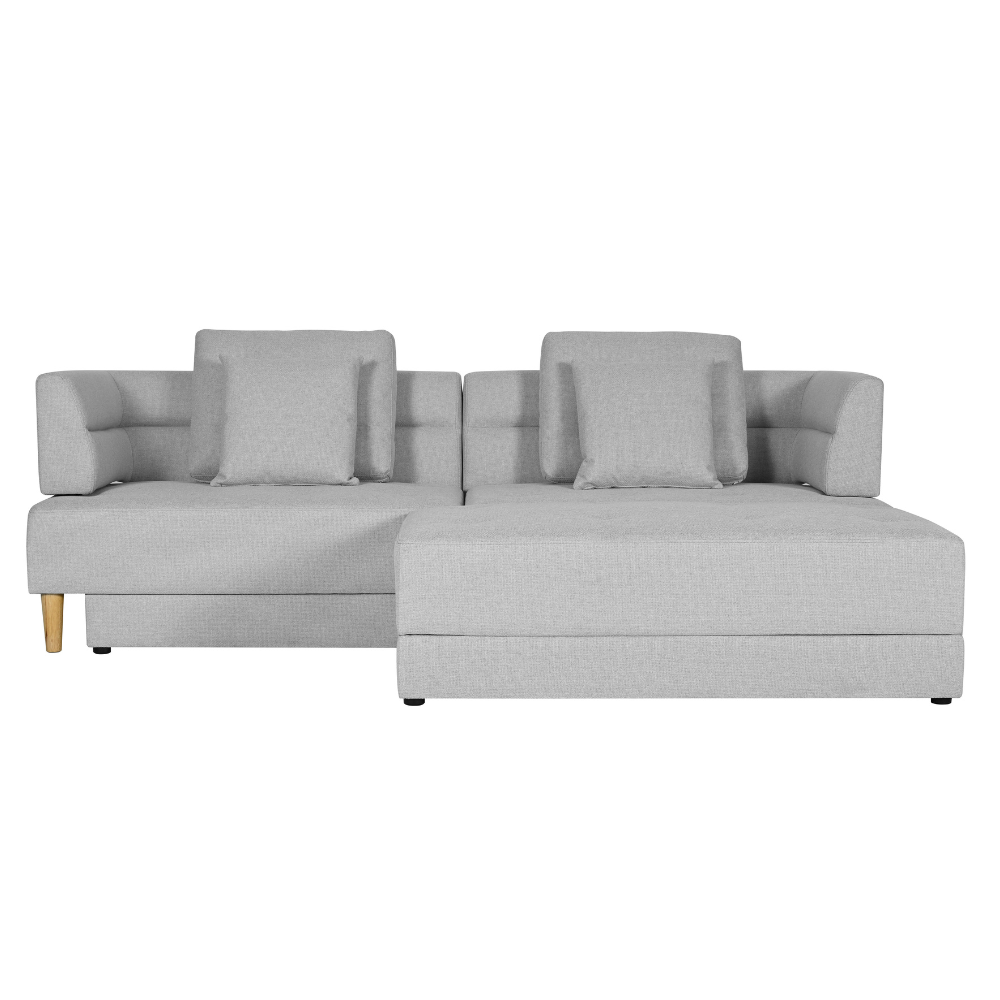 Canapé scandinave gris 4 places multifonctions Berga – Concept Usine